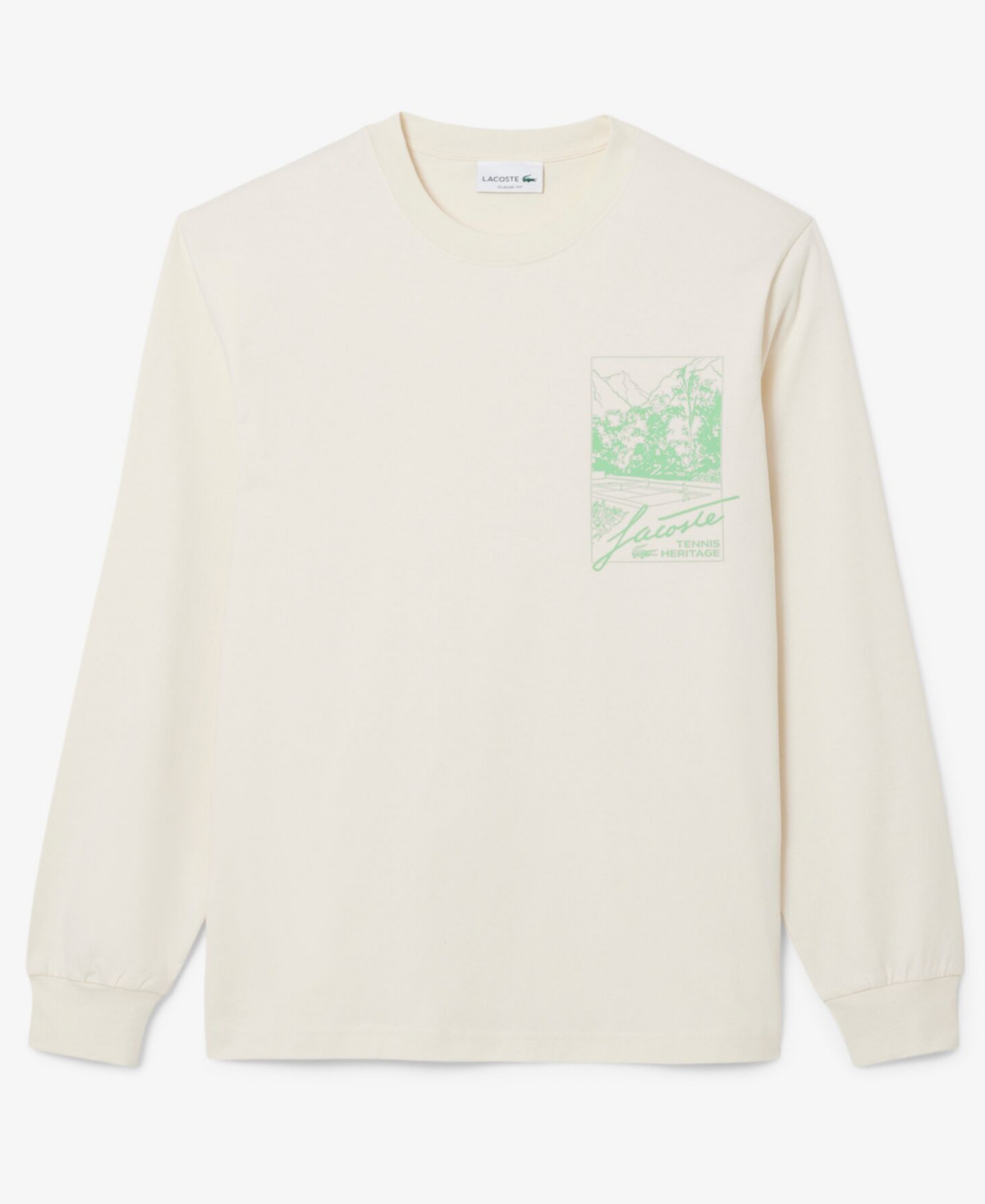 Click here for Lacoste Mens Long Sleeves Printed T-Shirt - Laplan... prices