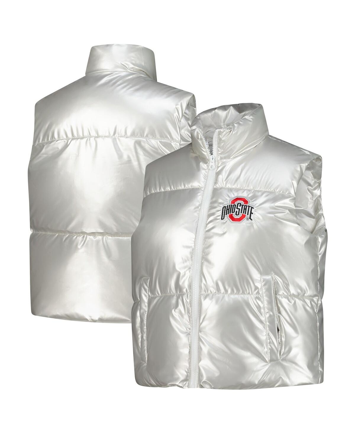Click here for ZooZatz Womens Silver Ohio State Buckeyes Metallic... prices