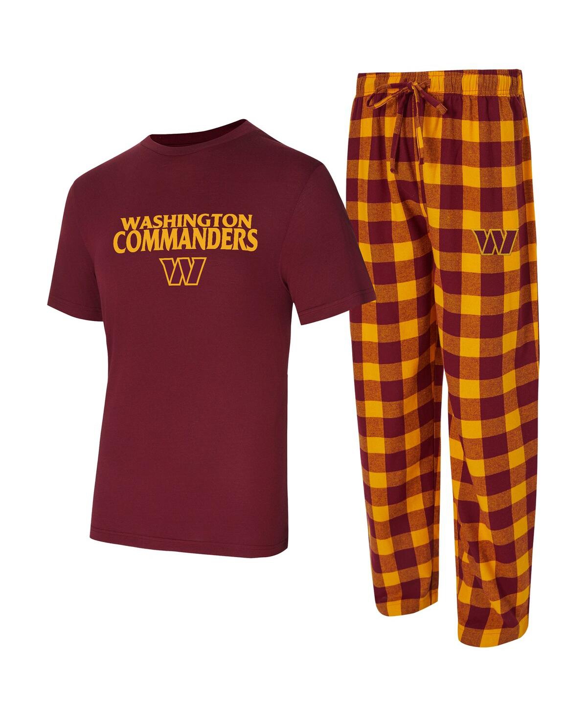Click here for Concepts Sport Mens 2-Piece Burgundy/Gold Washingt... prices