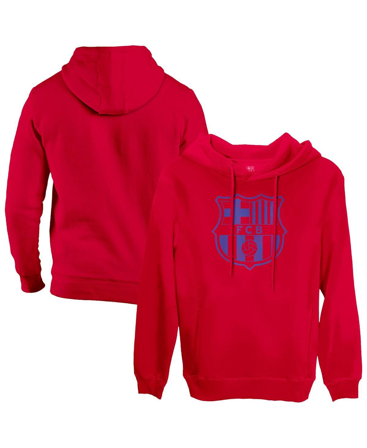 Click here for 1863FC Mens Red Barcelona Mono Badge Fleece Pullov... prices