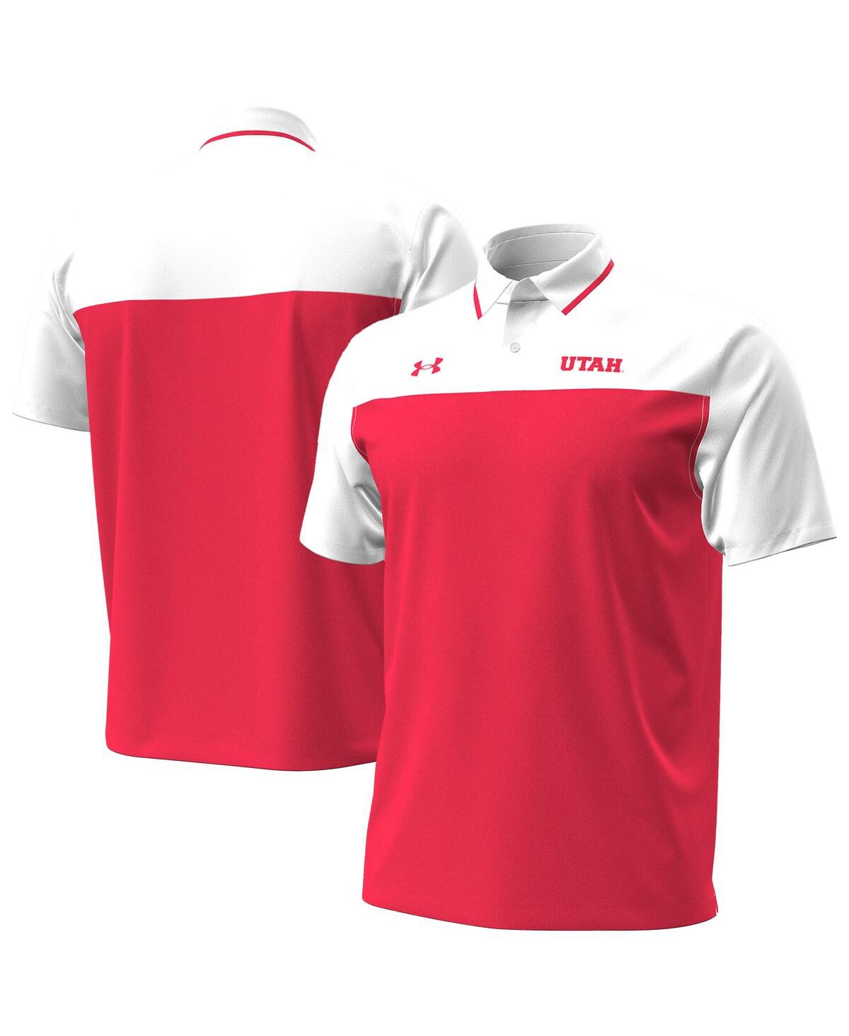 Click here for Under Armour Mens Red/White Utah Utes Green Blocke... prices