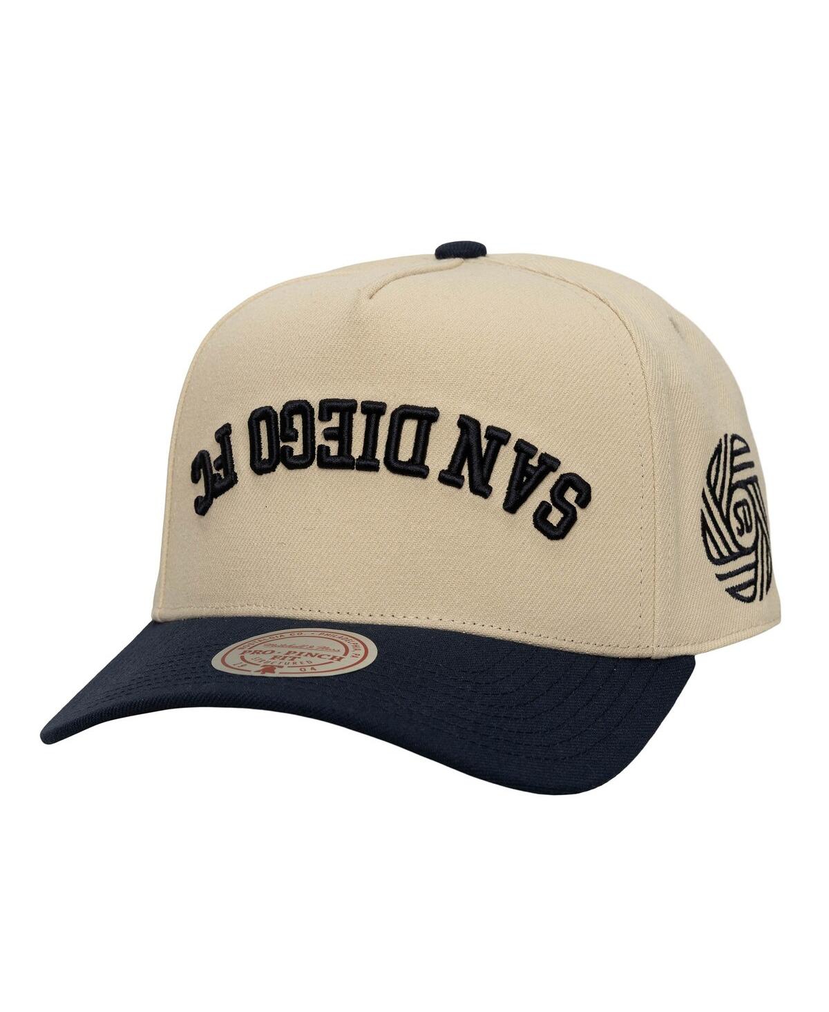 Click here for Mitchell & Ness Mens Cream/Navy San Diego Fc Upsid... prices