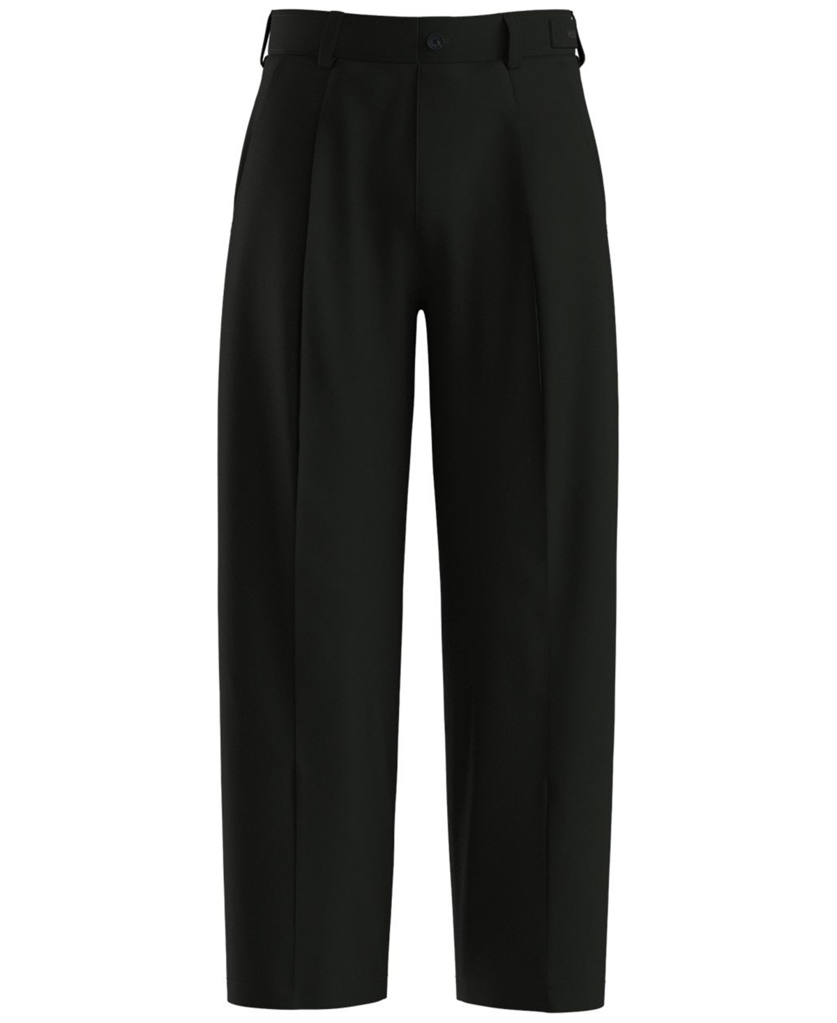 Click here for Hugo Boss Mens Wide-Leg Pleated Pants - Black prices