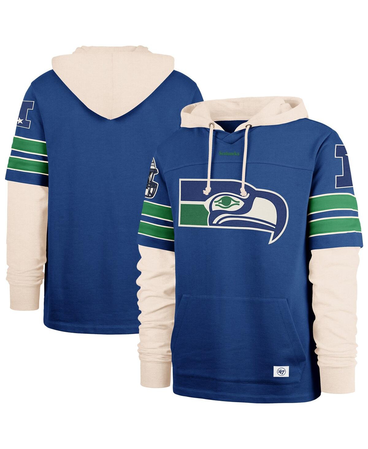 Click here for 47 Brand Mens Blue Seattle Seahawks Throwback Spli... prices