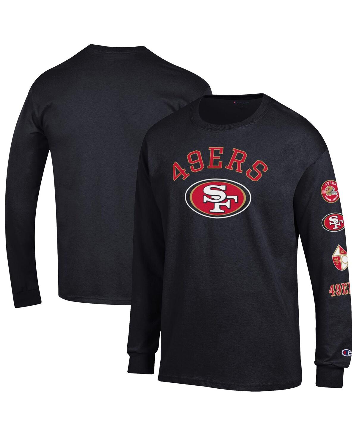 Click here for Champion Mens Black San Francisco 49ers Seal Long... prices
