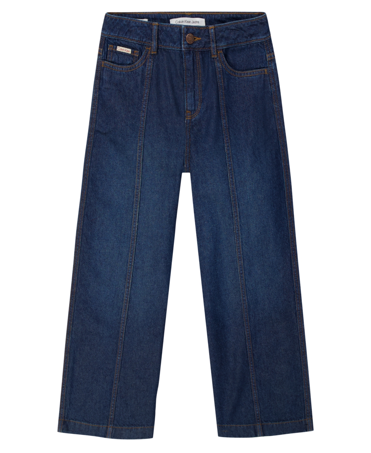 Click here for Calvin Klein Girls 7-16 Wide-Leg Denim Jeans - Blu... prices