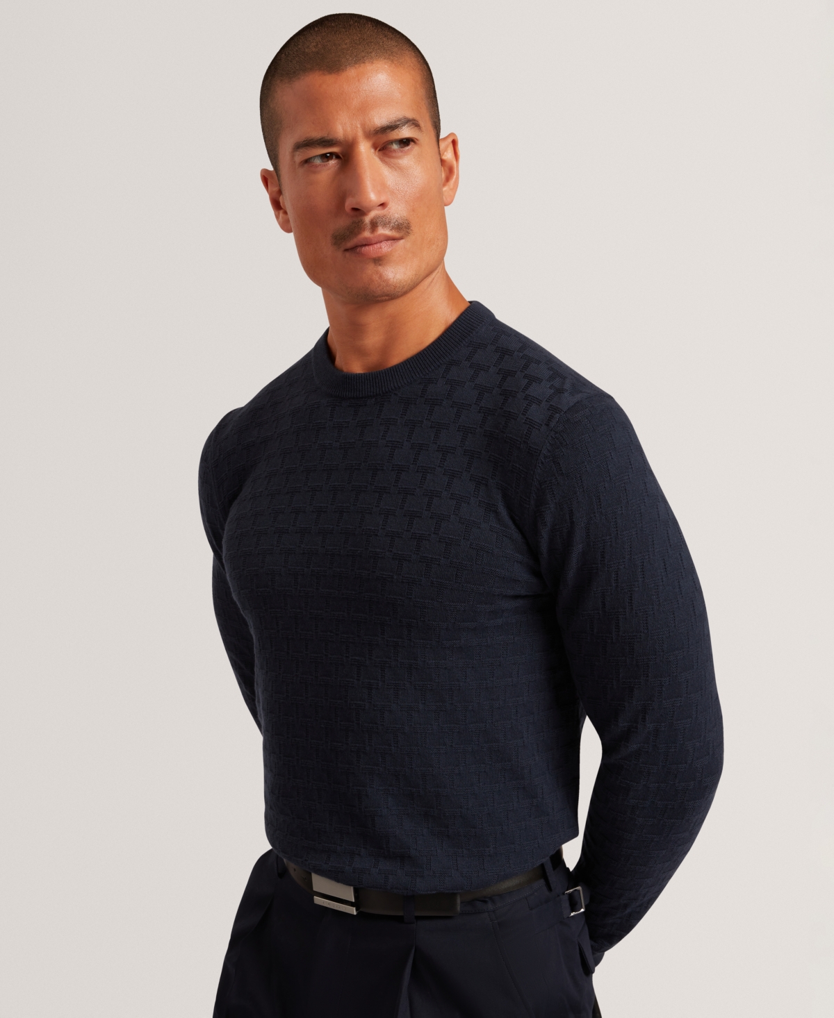 Click here for Ted Baker Mens Sainsy T Stitch Crewneck Sweater -... prices