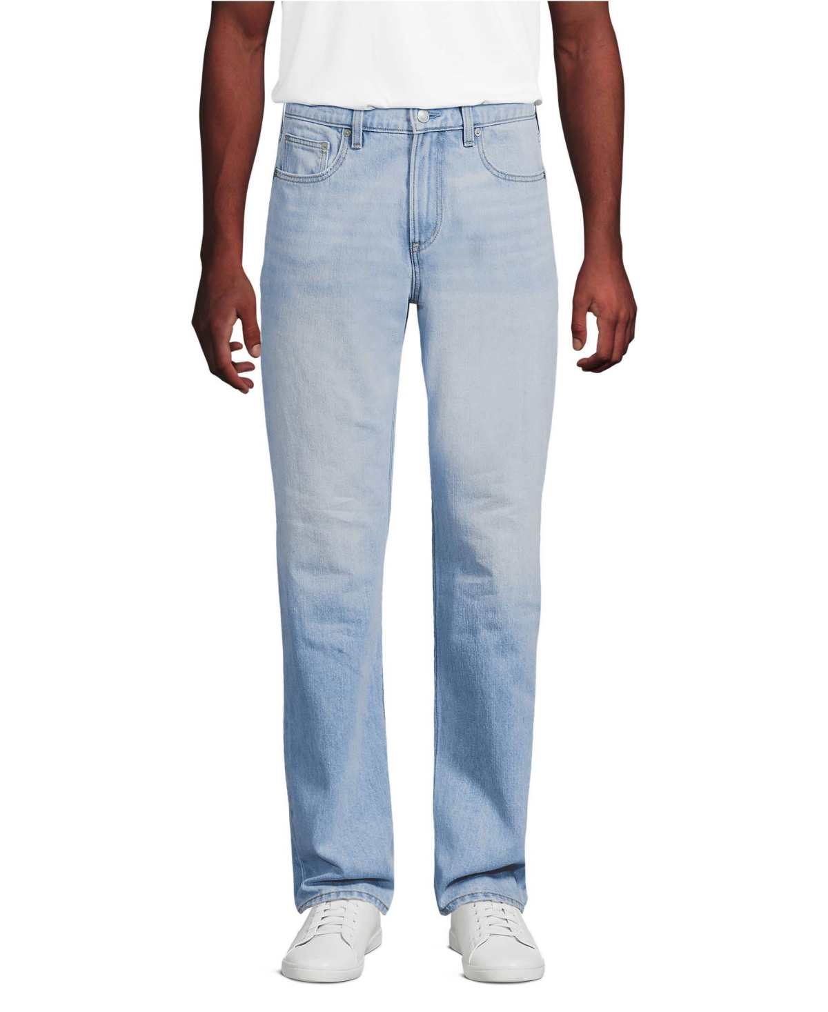 Click here for Lands End Mens Rigid Classic Fit Jean - Light nort... prices