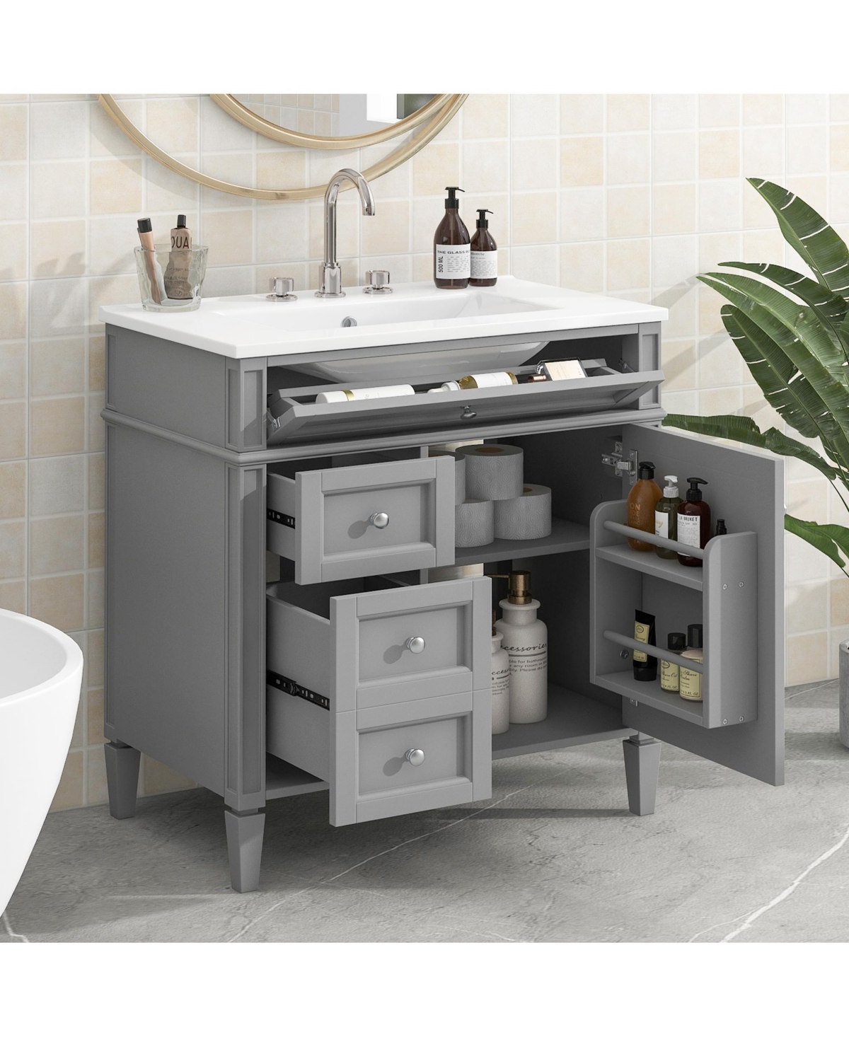 Click here for Lovmor 30inch Bathroom Vanity with Top Sink Modern... prices