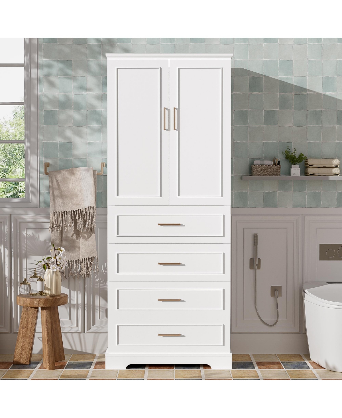 Click here for Lovmor 72inch Tall Freestanding Bathroom Cabinet w... prices