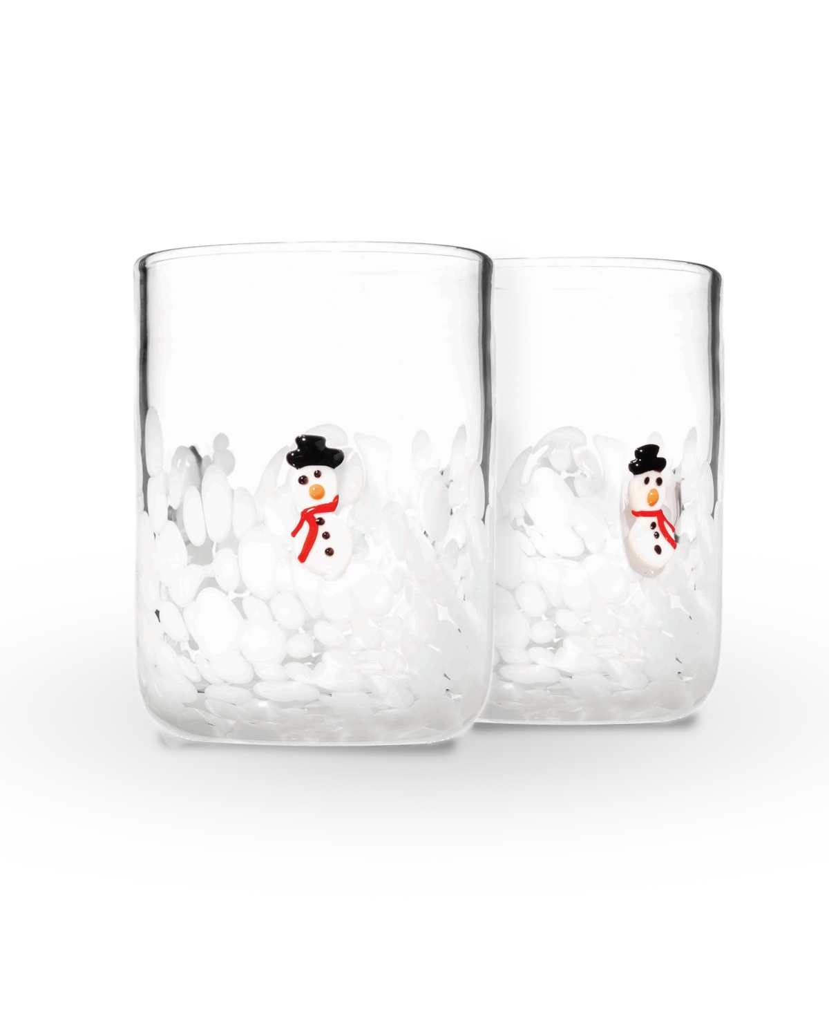 Click here for Godinger Snowman Double Old Fashioned Glasses  Set... prices
