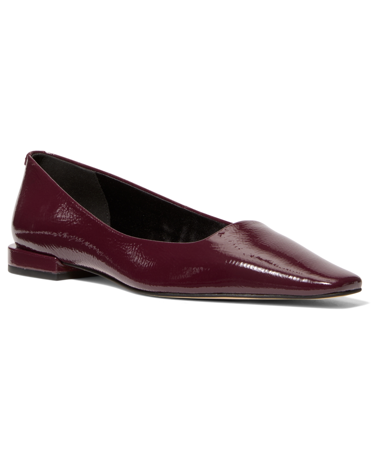 Michael Kors Womens Darrah Square Toe Ballet Flats - Oxblood