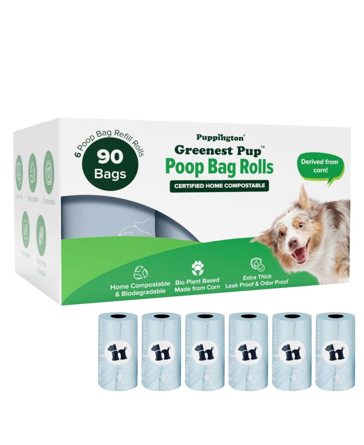 Click here for Compo Dog Poop Bags  90 Bags  Ice Blue - Ice blue prices
