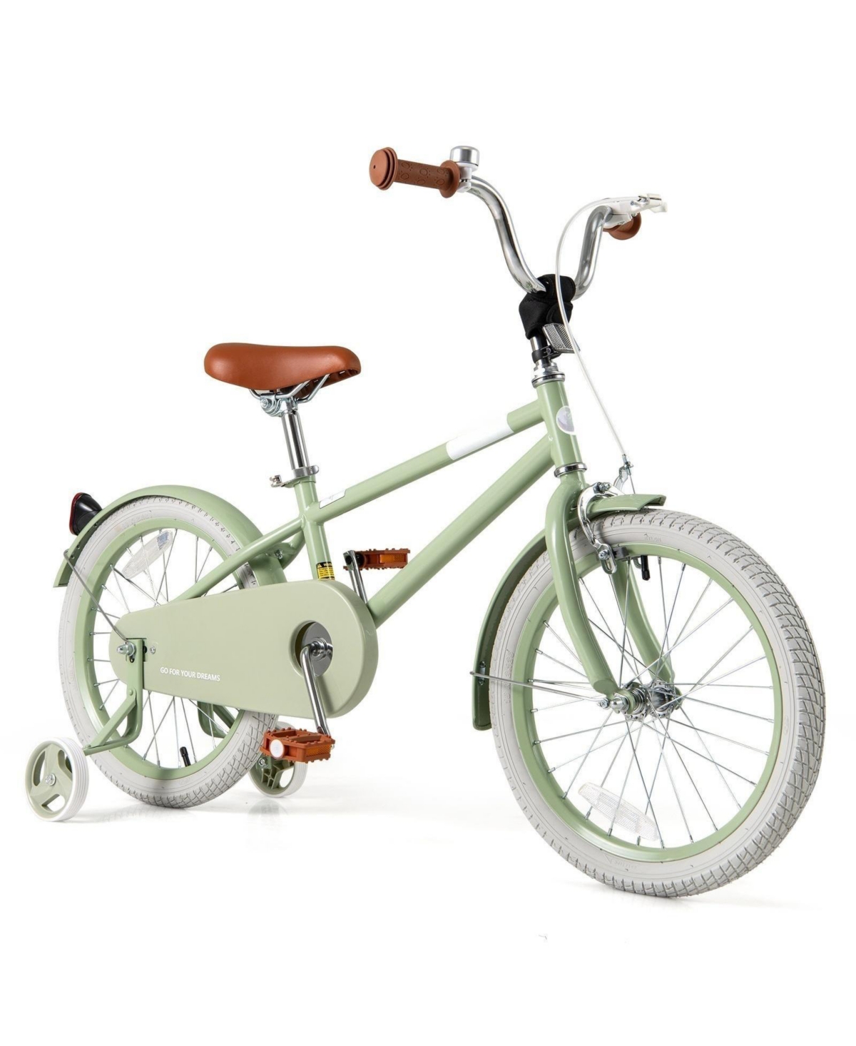 Click here for Adjustable Kids Bike with Training Wheels - Green prices