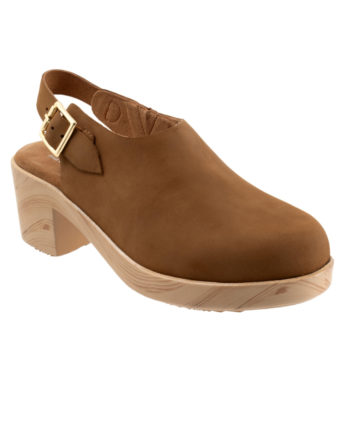 Click here for Softwalk Fairbanks Clog - Tan nubuck prices