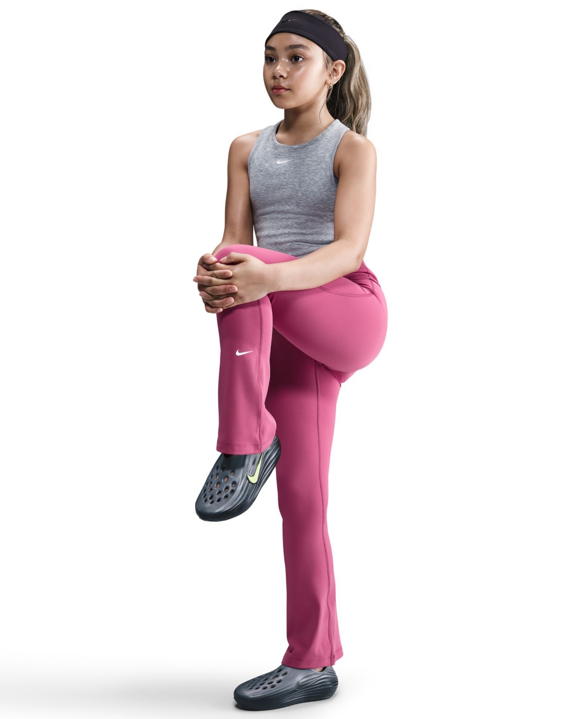 Click here for Nike Girls 7-16 One Dri-fit Flared Leggings - Swee... prices