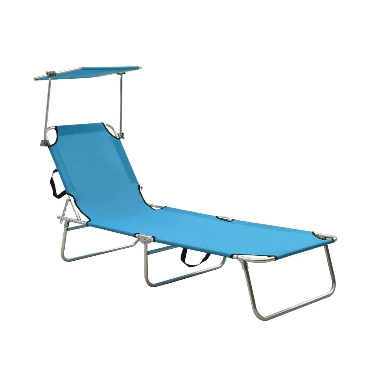Click here for Sun Lounger Blue Aluminum frame  600D polyester fa... prices