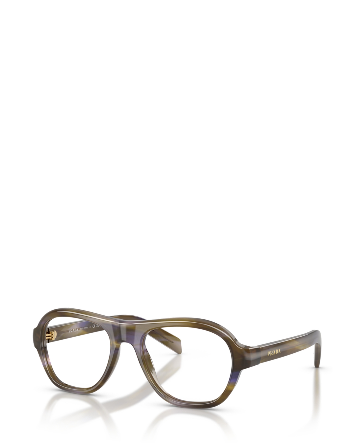 Click here for Prada Womens Square Eyeglasses  Pr C12V - Striped... prices