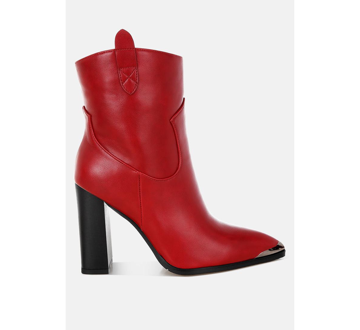 Click here for London Rag Hatter Pointed Toe Faux Leather Boots W... prices