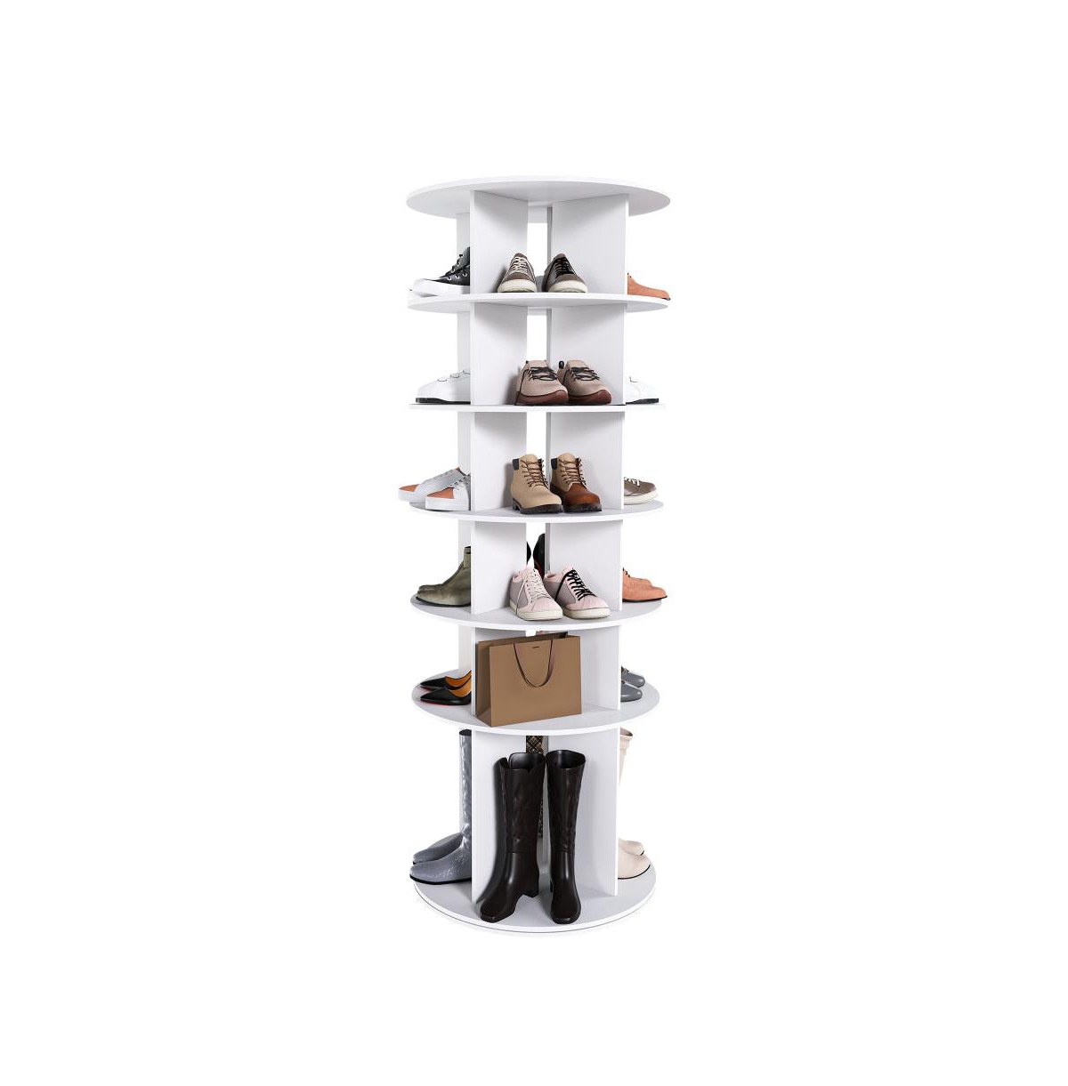 Click here for Chic Crate 6-Tier Rotating Shoe Rack Tower  3608 R... prices