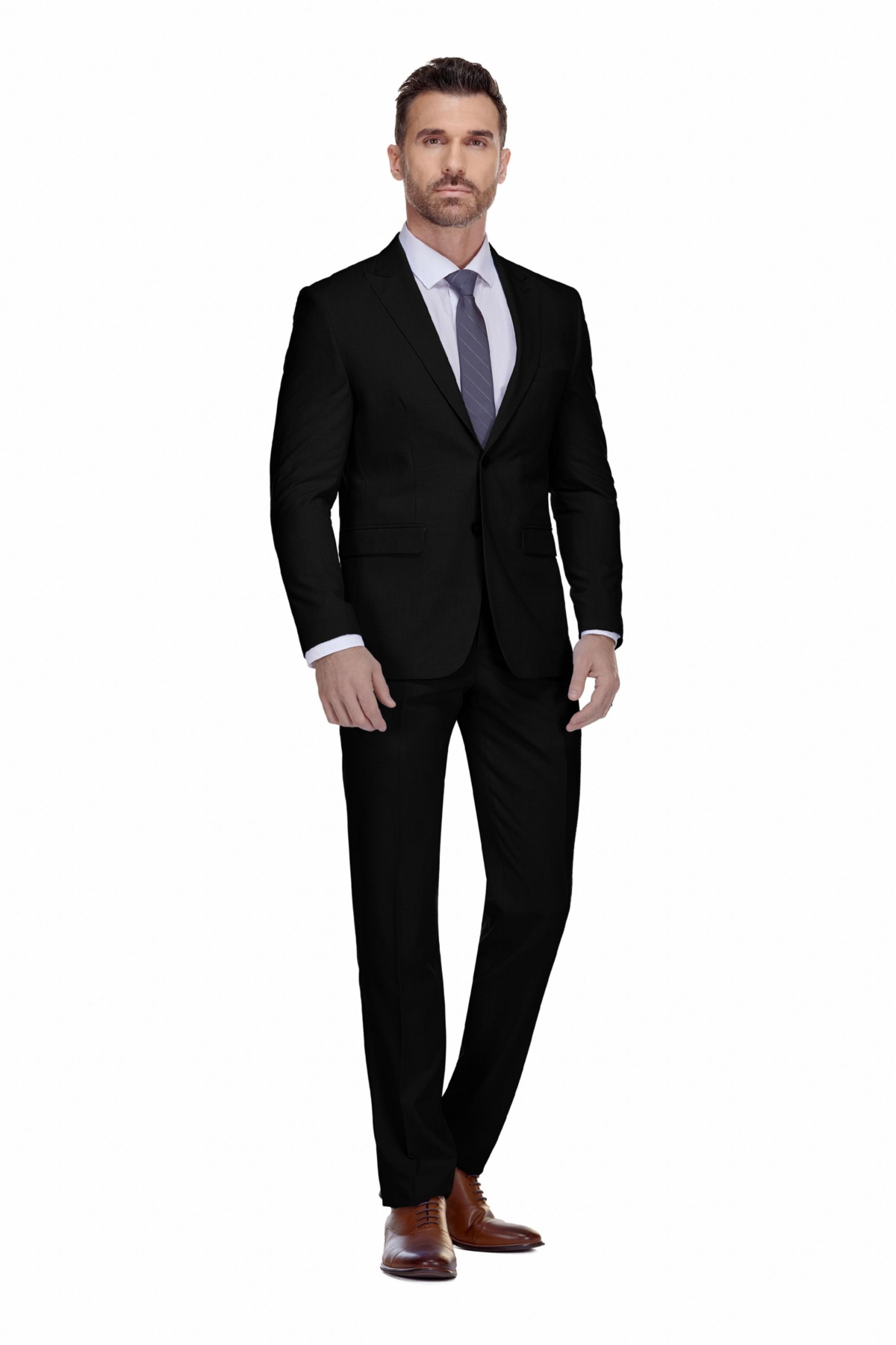 Click here for Gino Vitale Mens 2-Piece Stretch Slim-Fit Suit - B... prices