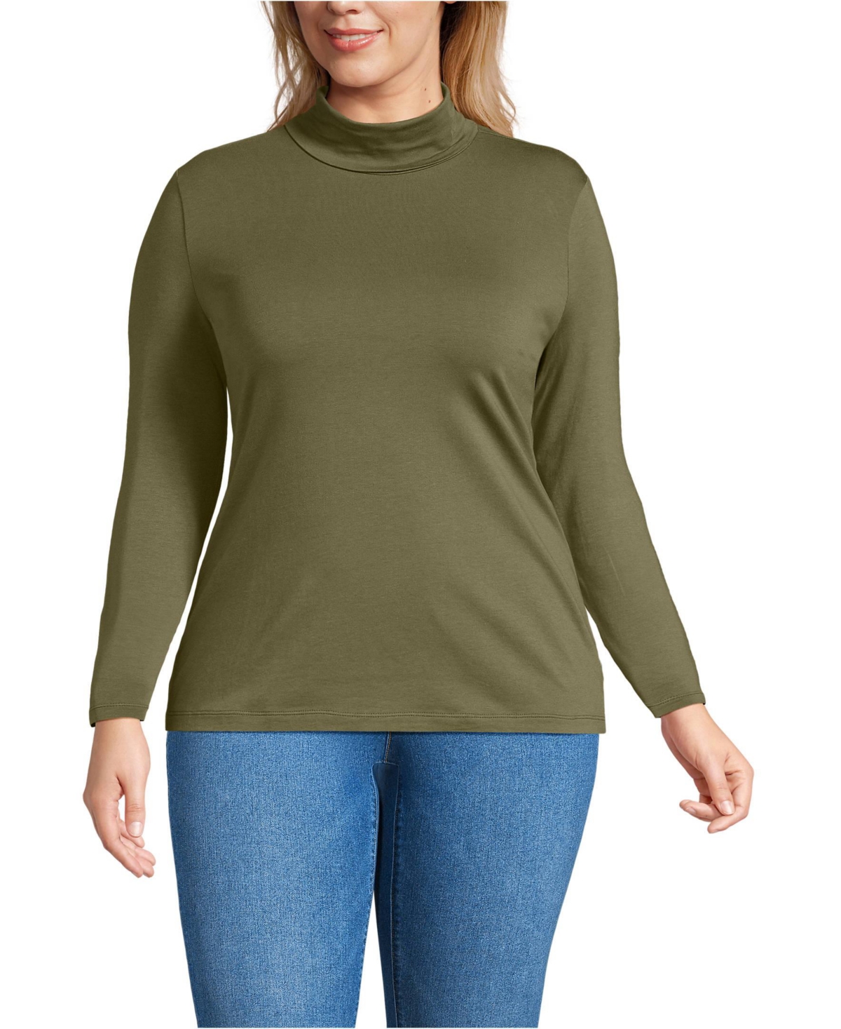 Click here for Lands End Plus Size Lightweight Jersey Long Sleeve... prices