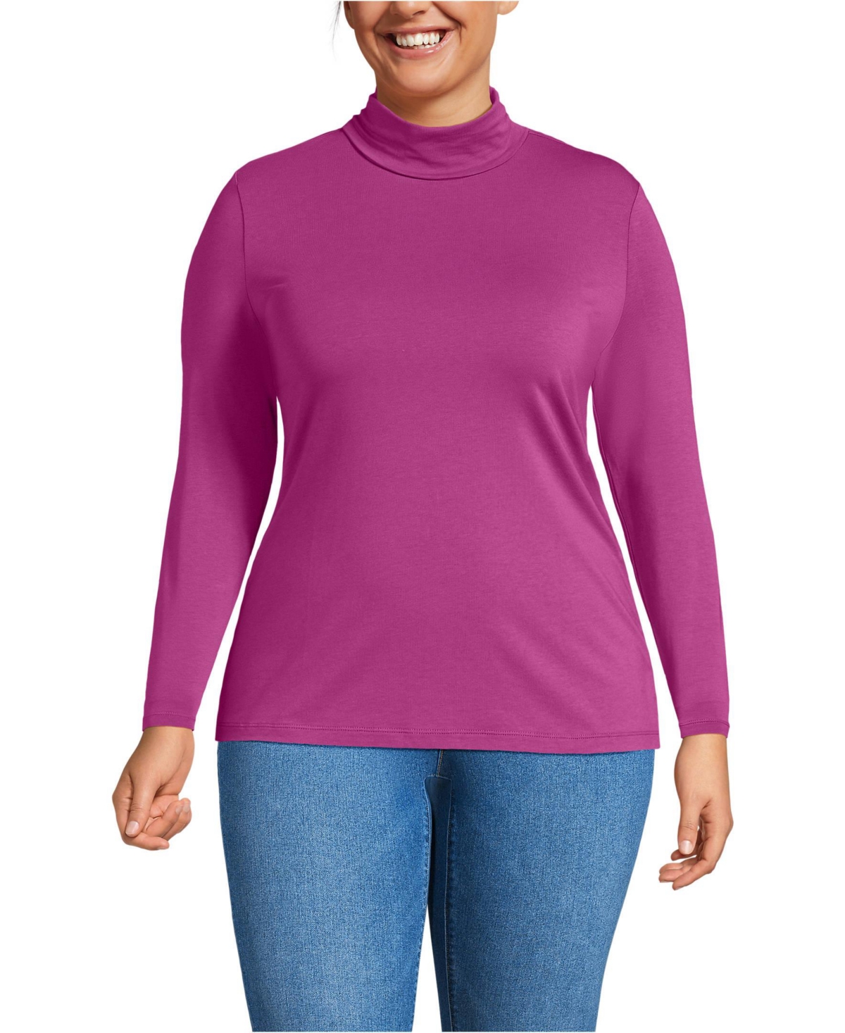 Click here for Lands End Plus Size Lightweight Jersey Long Sleeve... prices