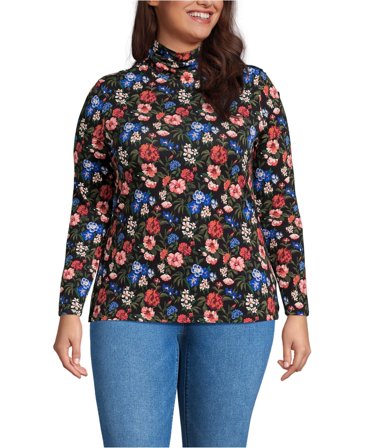 Click here for Lands End Plus Size Lightweight Jersey Long Sleeve... prices