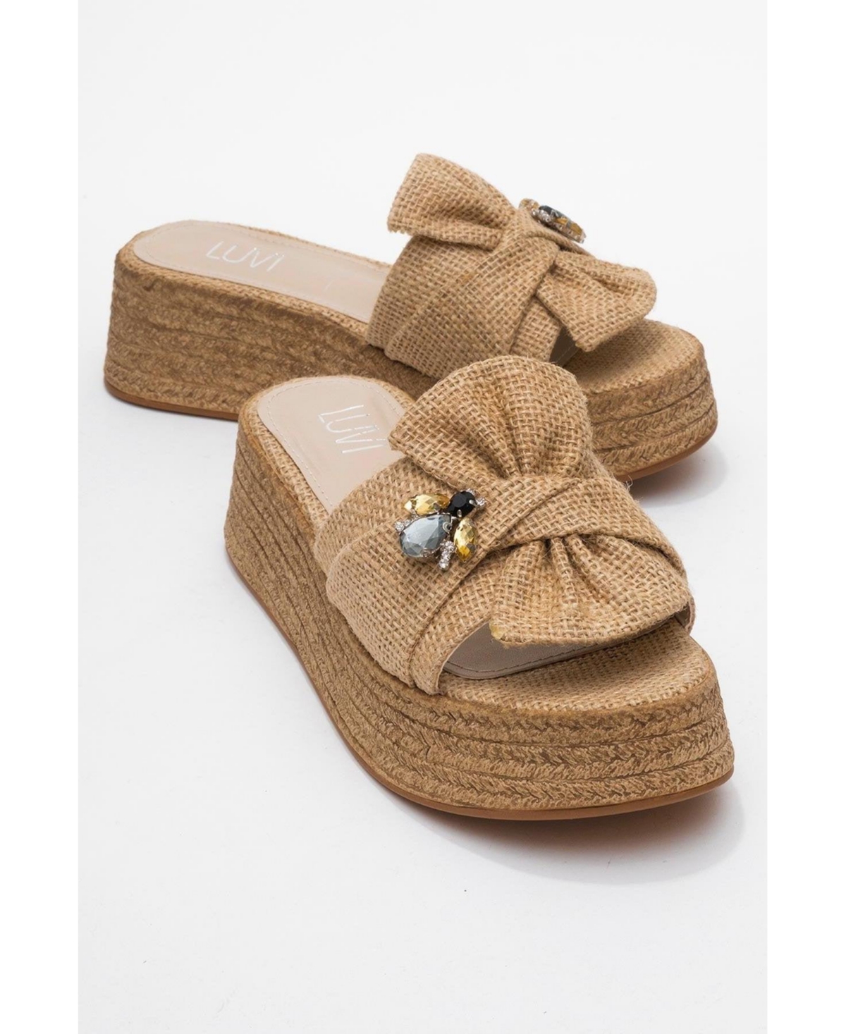 Click here for Prologue Shoes Shara Braided Bow & Bee Buckle Plat... prices
