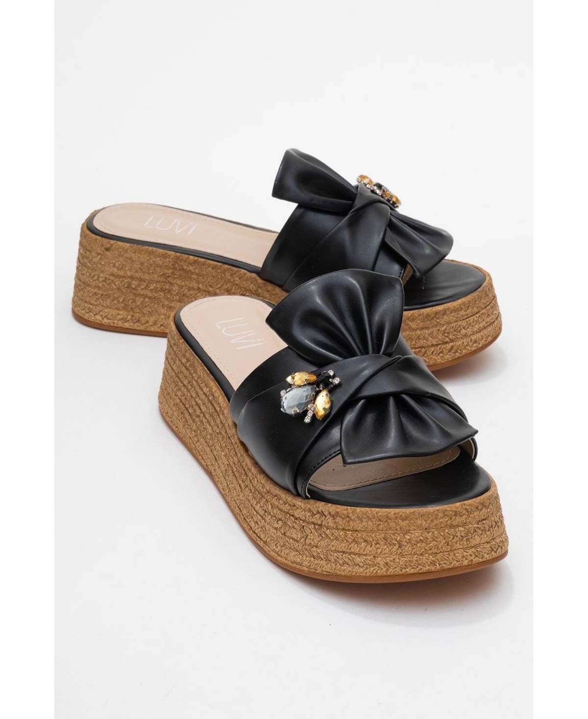 Click here for Prologue Shoes Shara Braided Bow & Bee Buckle Plat... prices