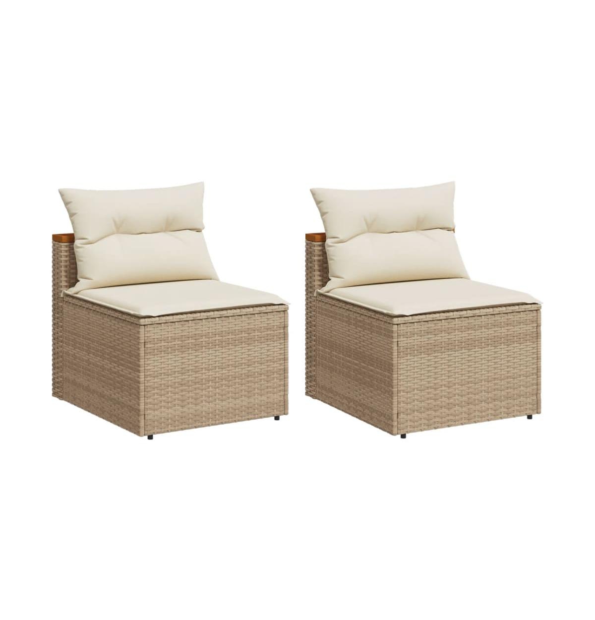 Click here for Garden Sofa Beige Pe rattan Medium Modular Garden... prices