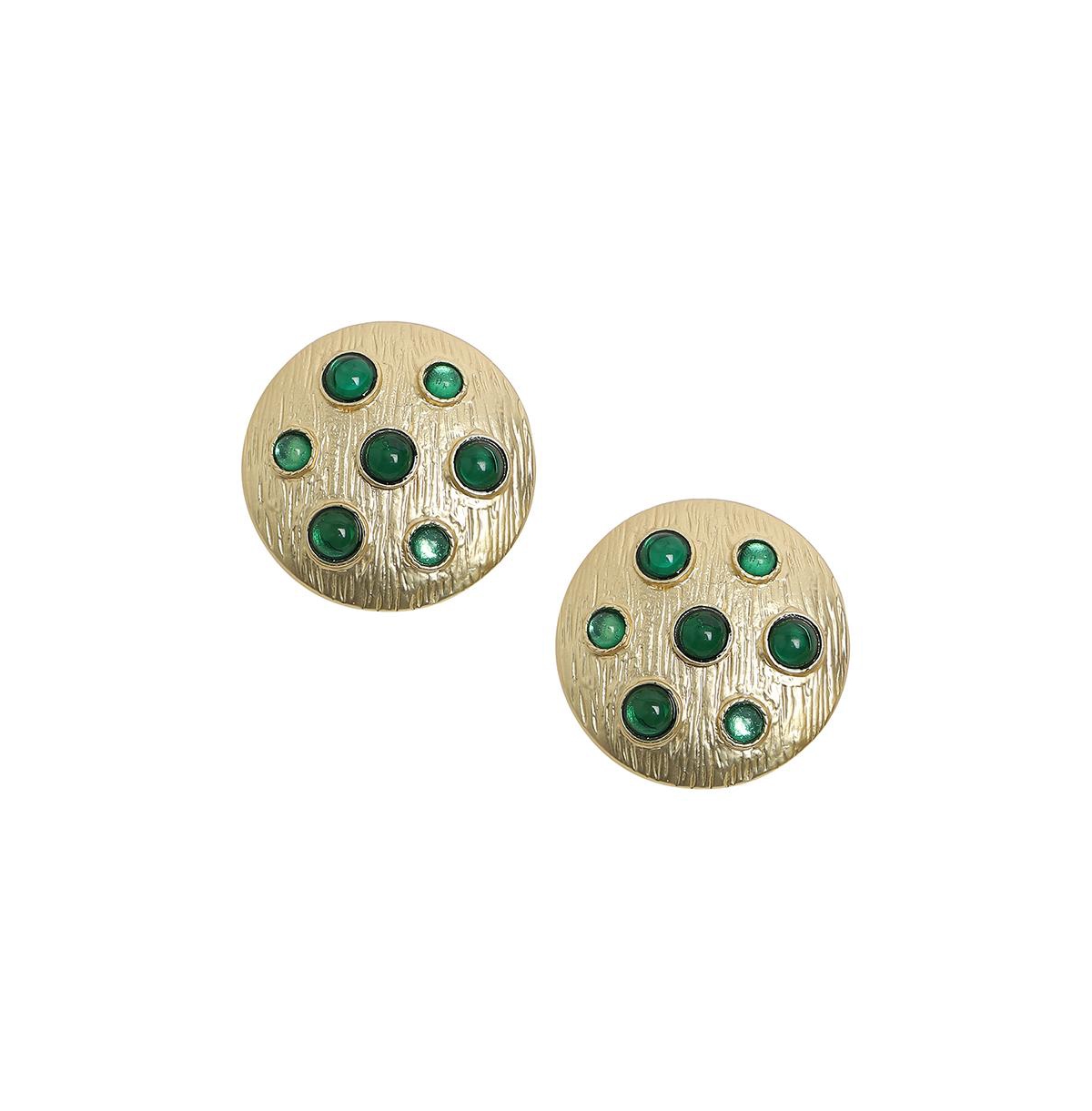 Click here for Emerald Cascade Stud Earrings - Green prices