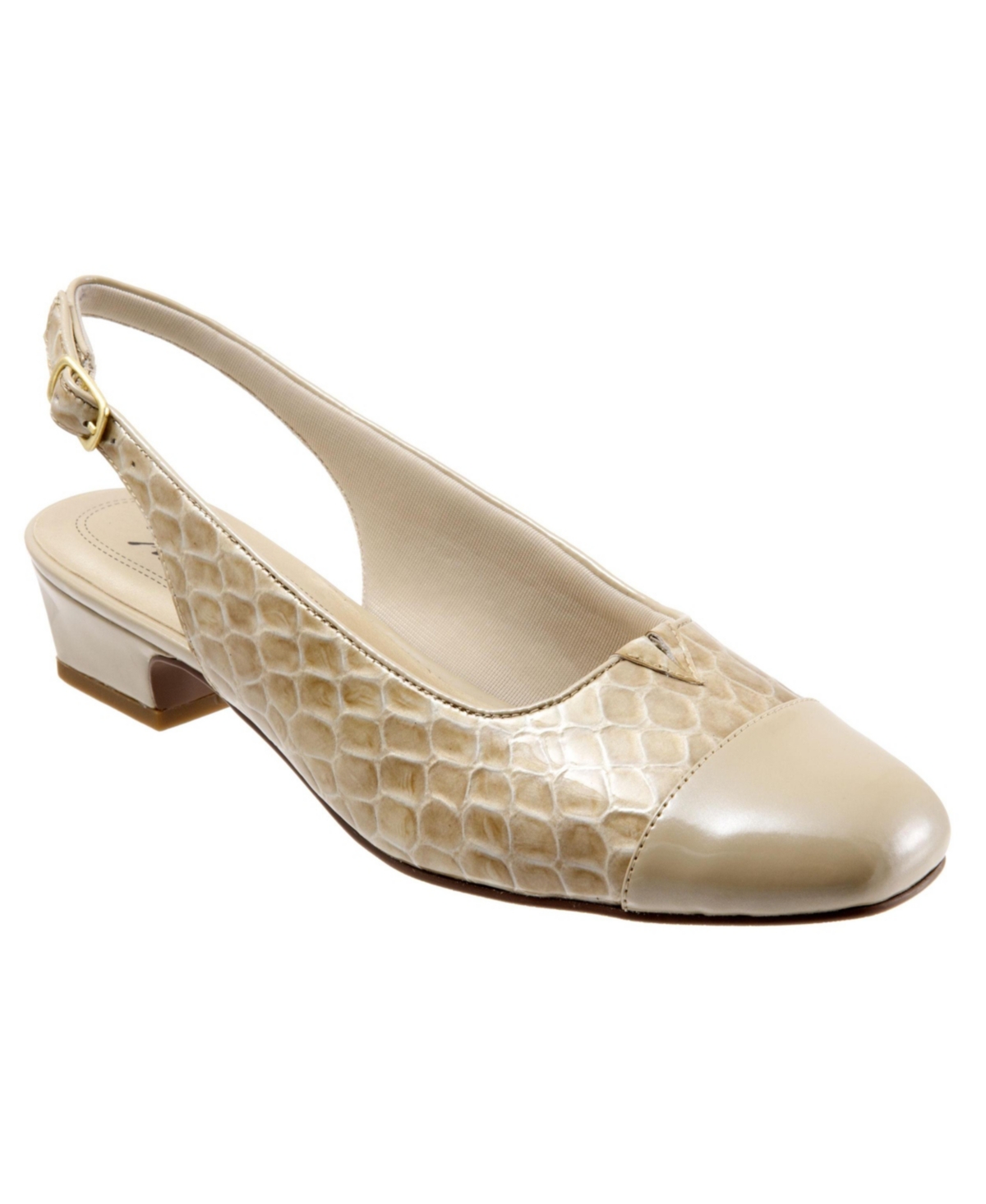 Click here for Trotters Dea Pump - Taupe croco prices