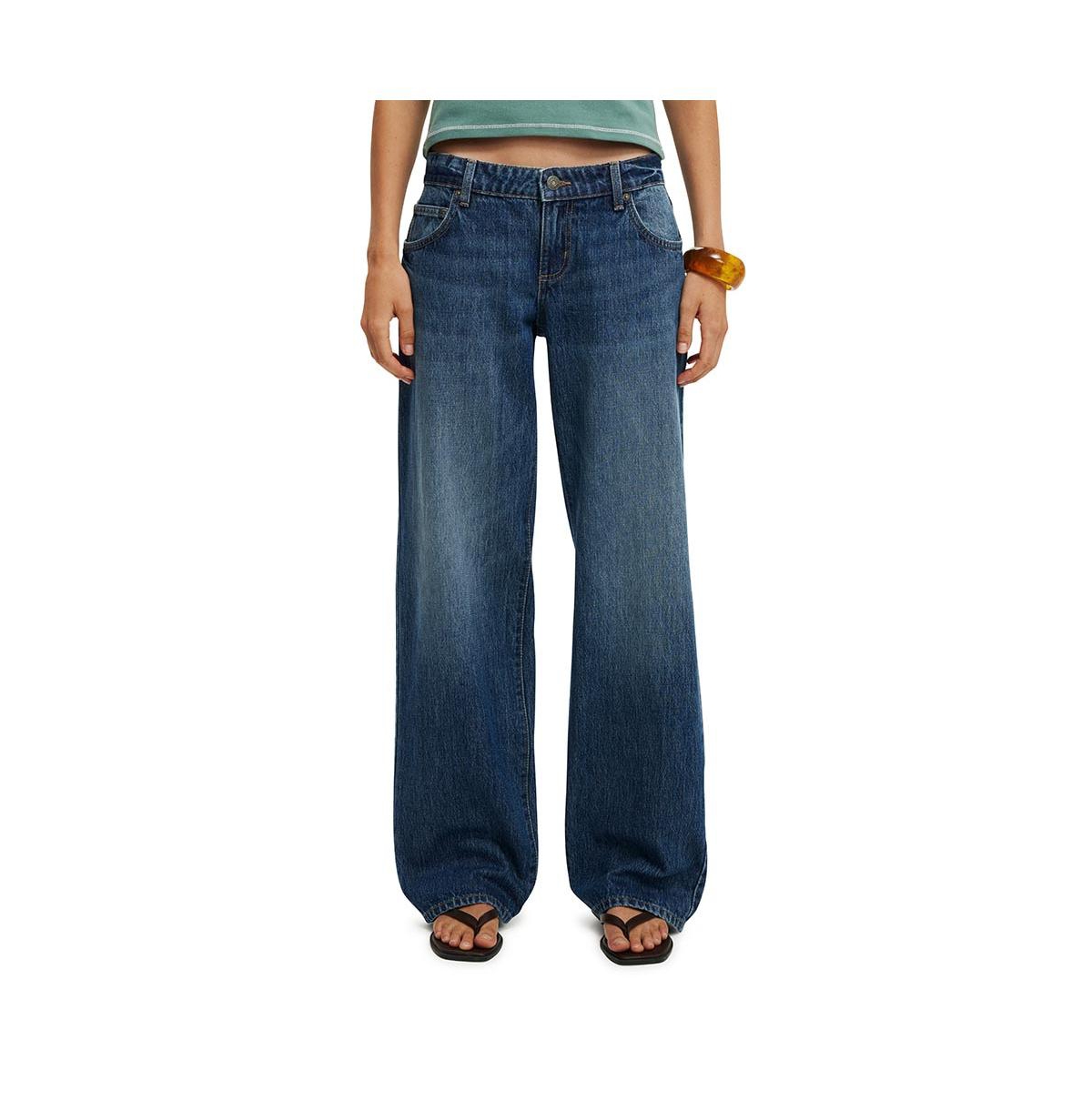 Click here for Cotton On Womens Low Rise Straight Jean - River bl... prices