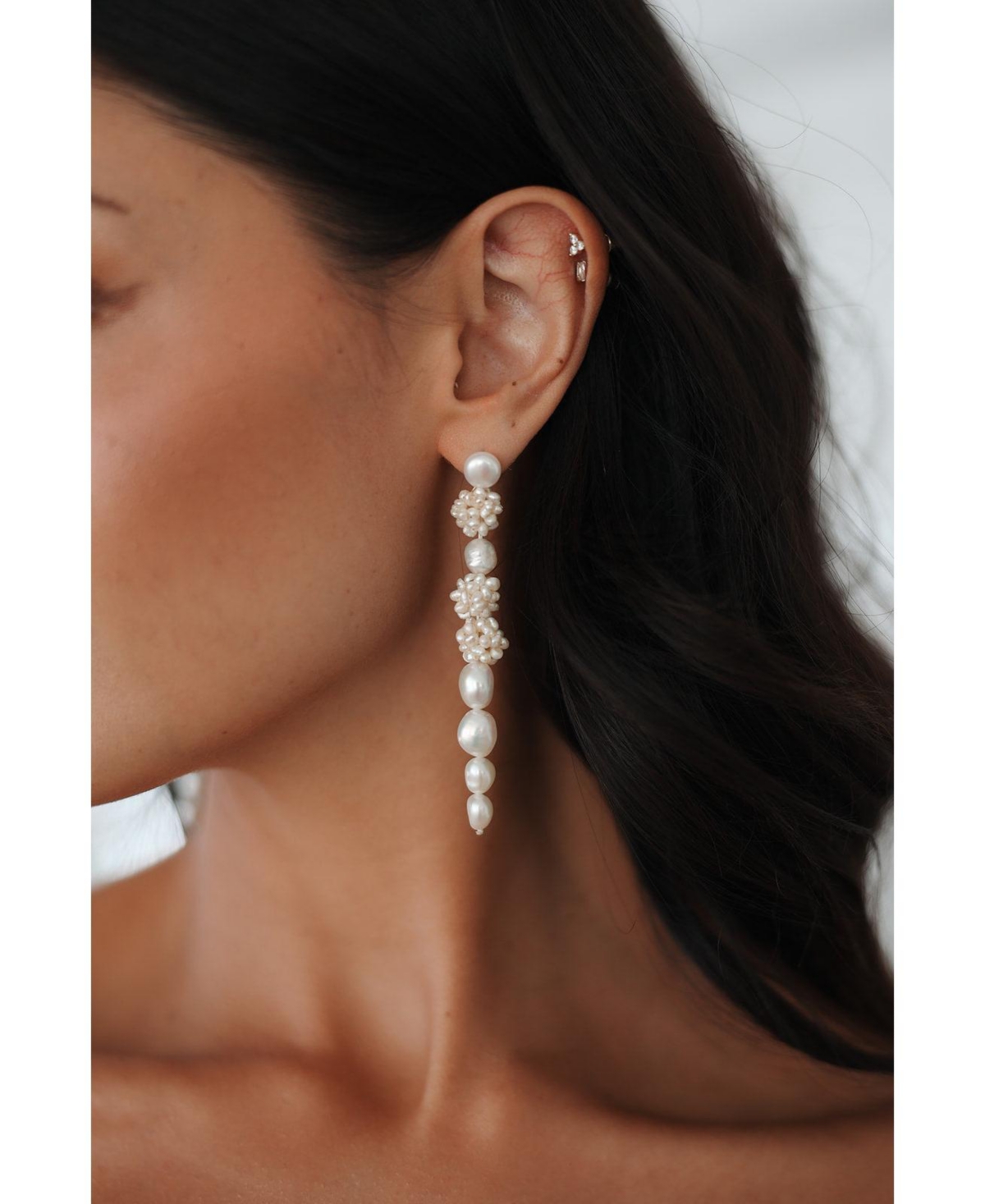 Click here for Untamed Petals Darcy Freshwater Pearl Drop Earring... prices