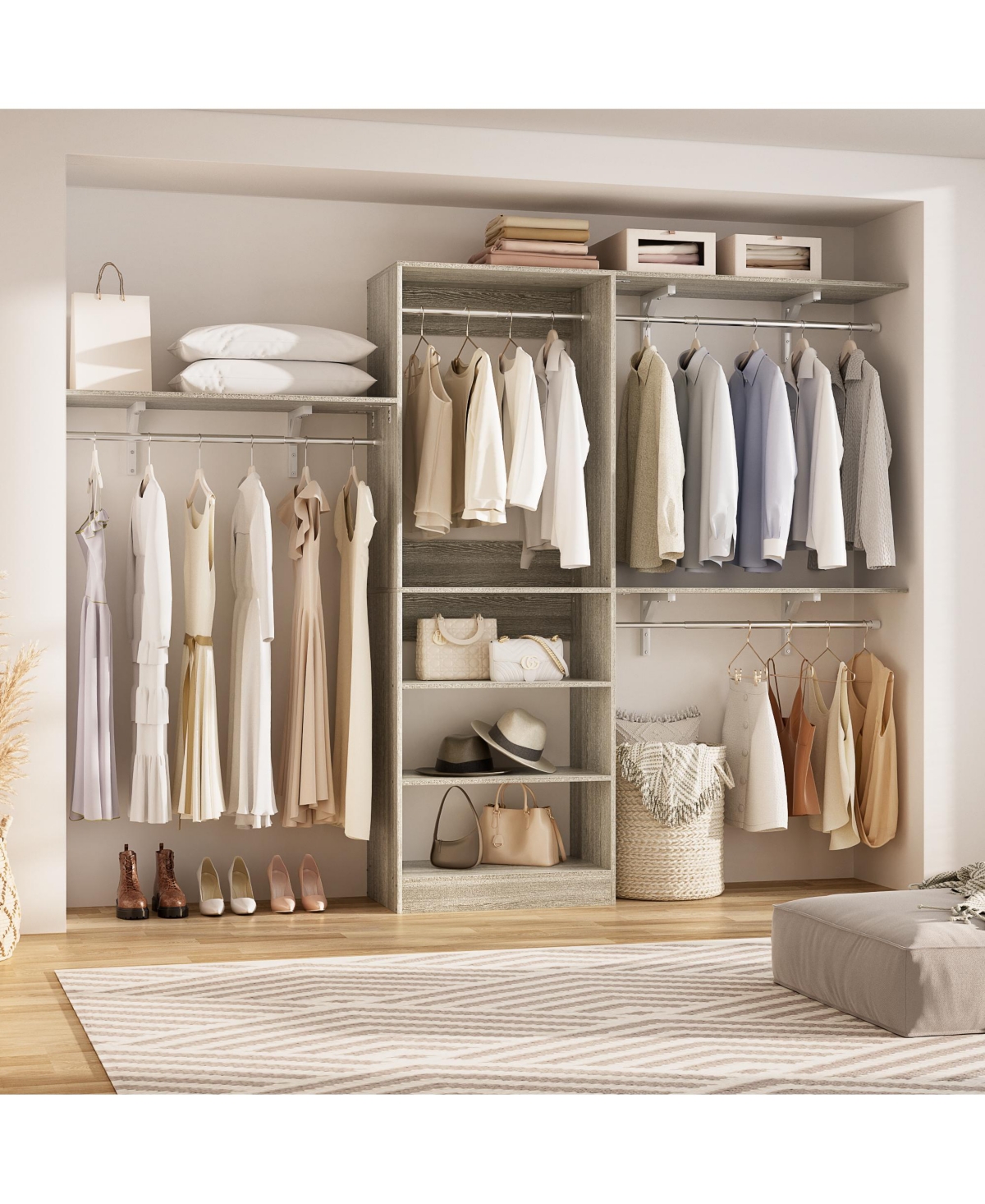 Click here for Aheaplus 20-96 W Closet System for Bedroom - Washe... prices