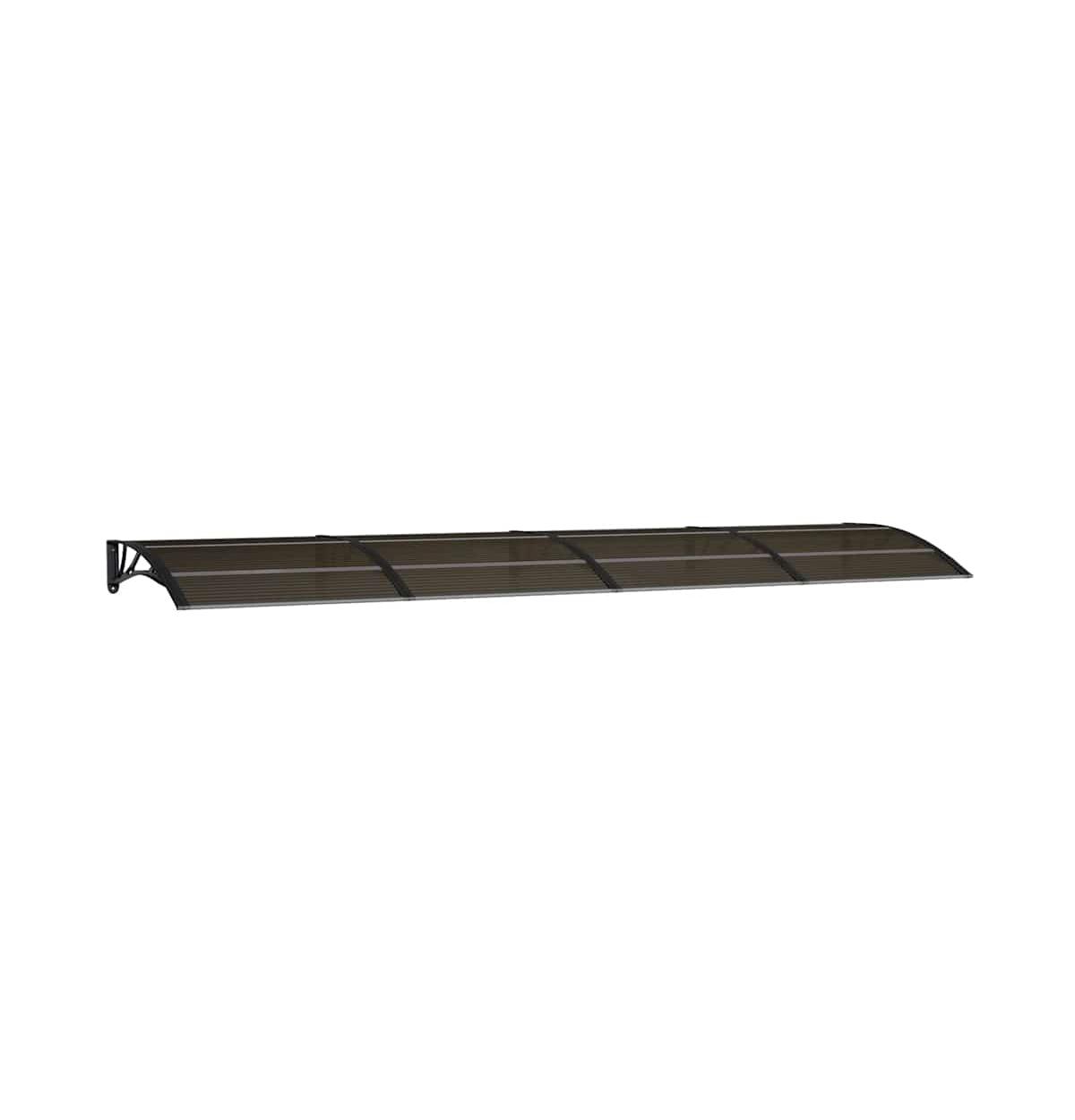 Click here for vidaXL Door Canopy Black Polycarbonate 157.5 x 39.... prices