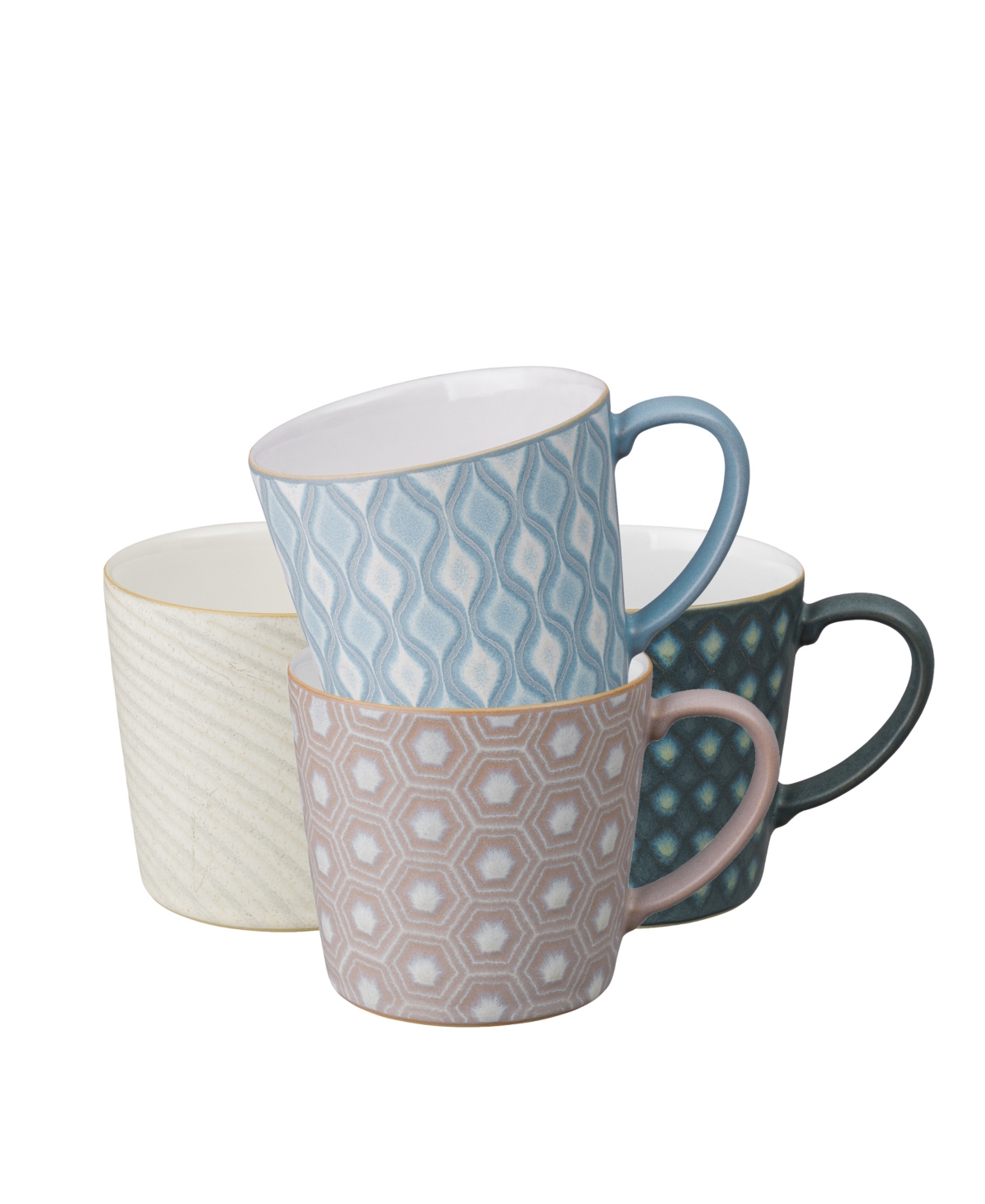 Click here for Denby Impression Assorted Accent Mugs  Set of 4 -... prices