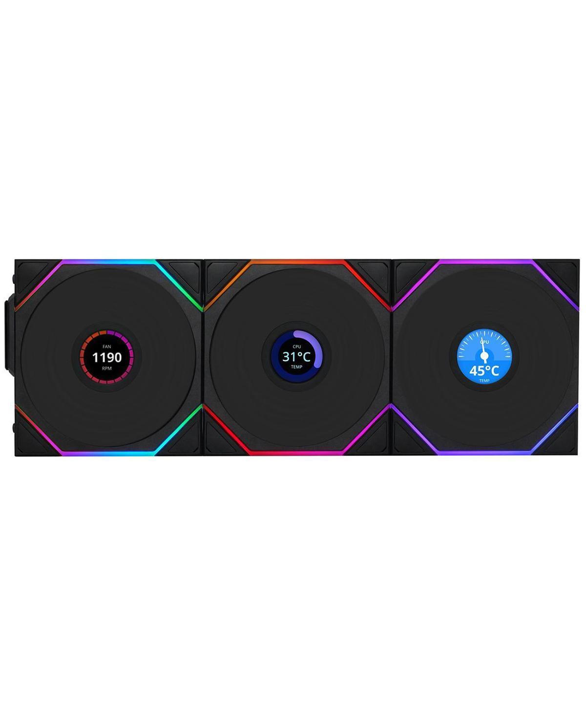 Click here for Lian-Li Uni Fan Tl Wireless 1.6" Lcd 120mm Ar... prices