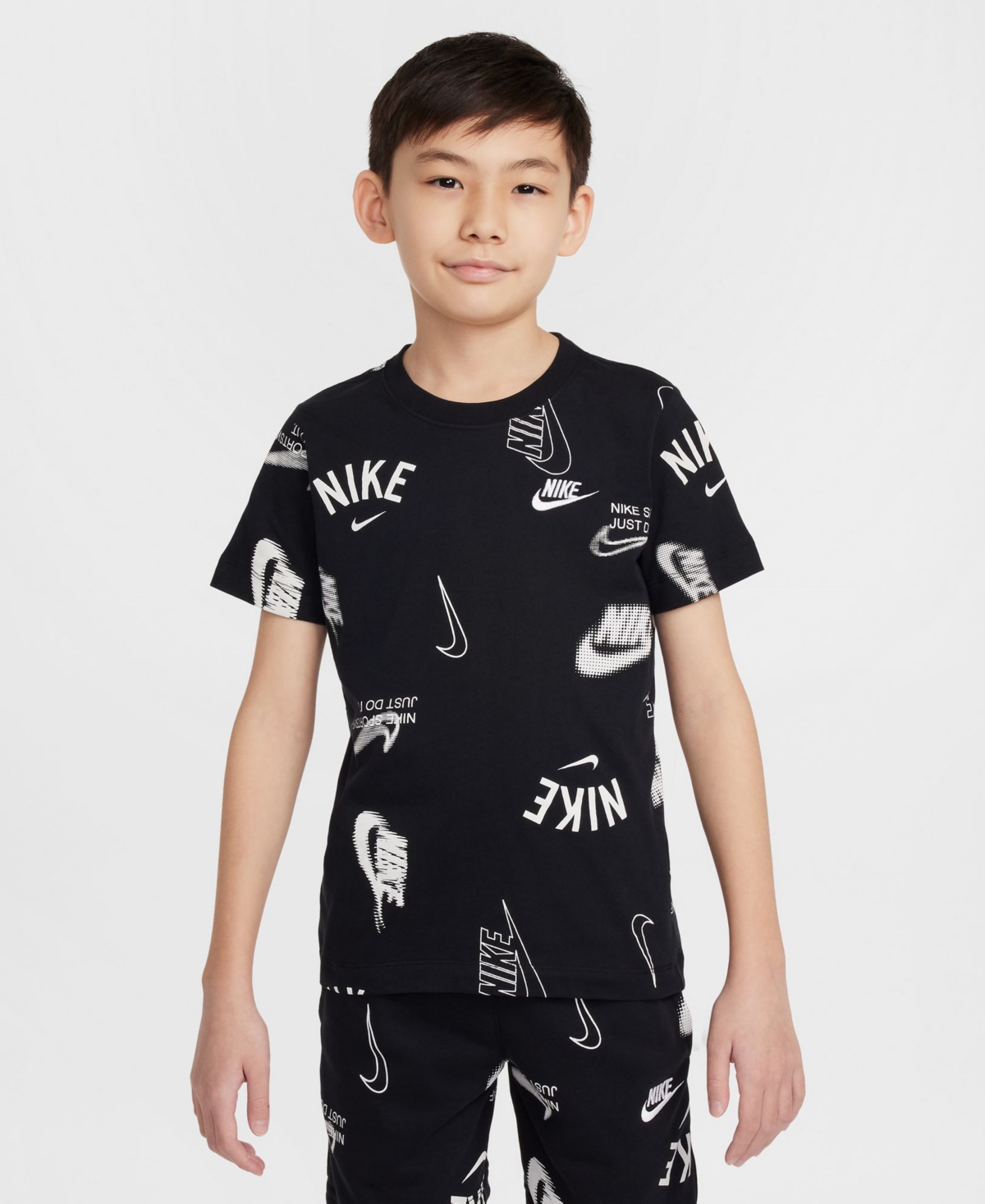 Click here for Nike Big Kids Sportswear Printed Cotton T-Shirt -... prices