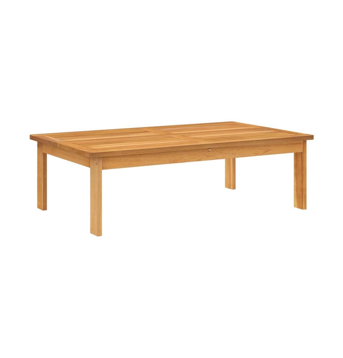 Click here for Garden Table Natural Wood Solid Acacia Wood - Brow... prices