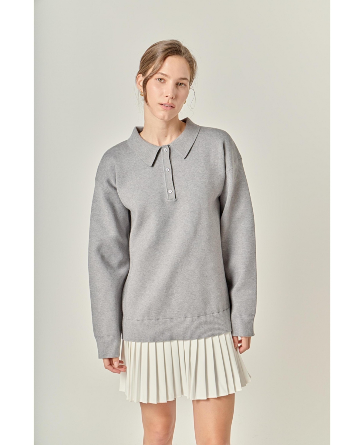 Click here for English Factory Womens Polo Mixed Media Mini Dress... prices