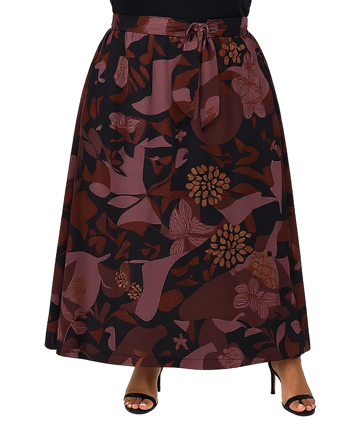 Click here for 24seven Comfort Apparel Plus Size Fall Floral Prin... prices