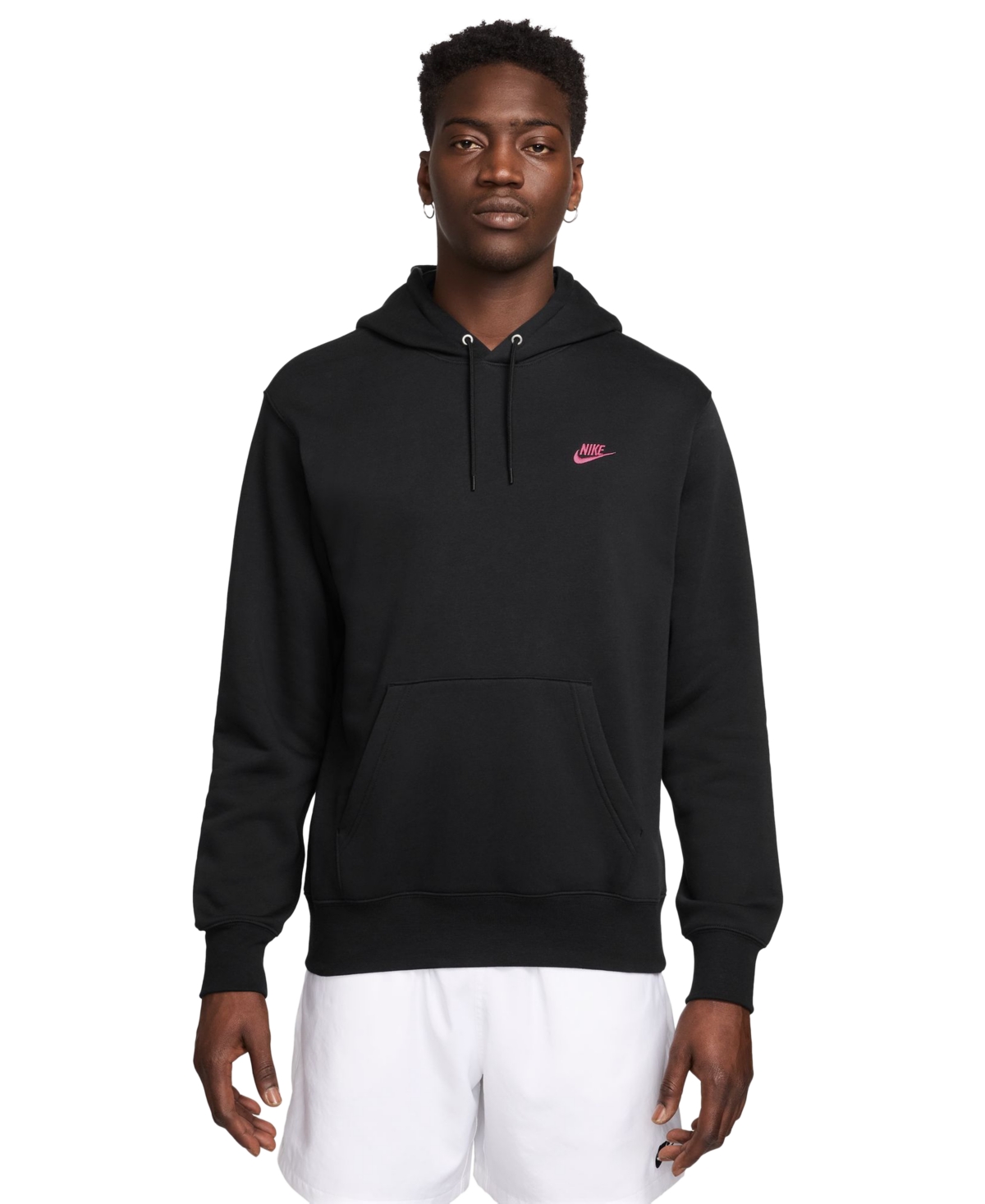 Click here for Nike Club Mens Pullover Fleece Logo Hoodie - Black... prices