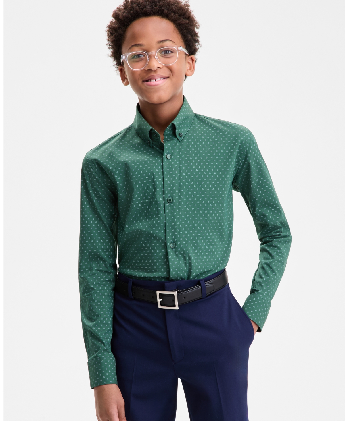 Click here for B By Brooks Brothers Boys 8-20 Spread Collar Class... prices