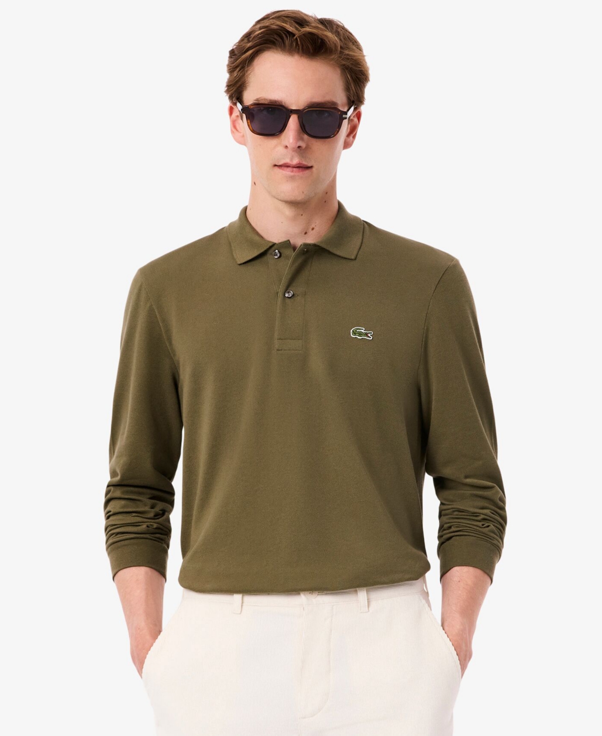 Click here for Lacoste Mens Classic Fit Long-Sleeve Polo Shirt -... prices