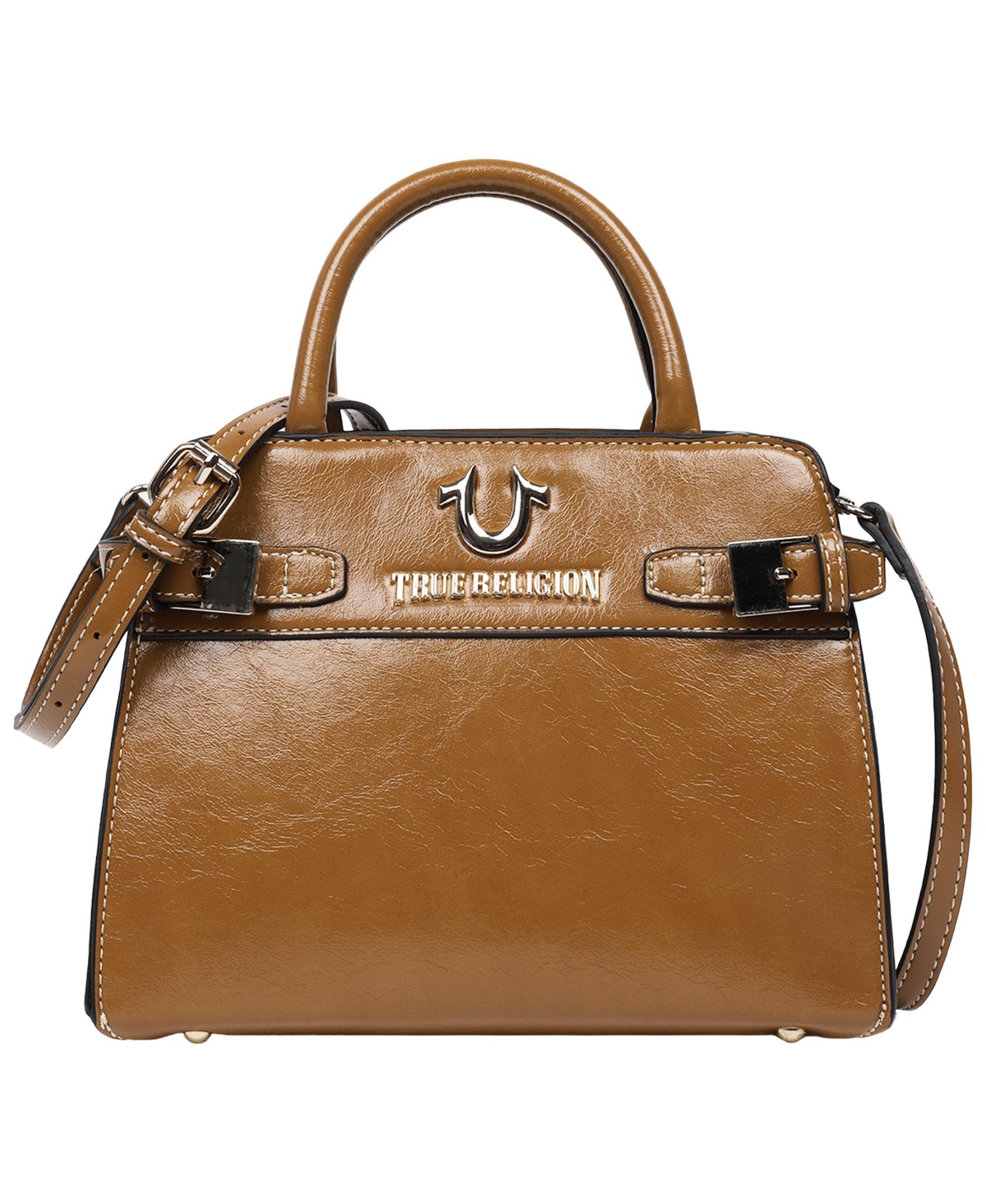 Click here for True Religion Buckle Tab Tote - Camel prices