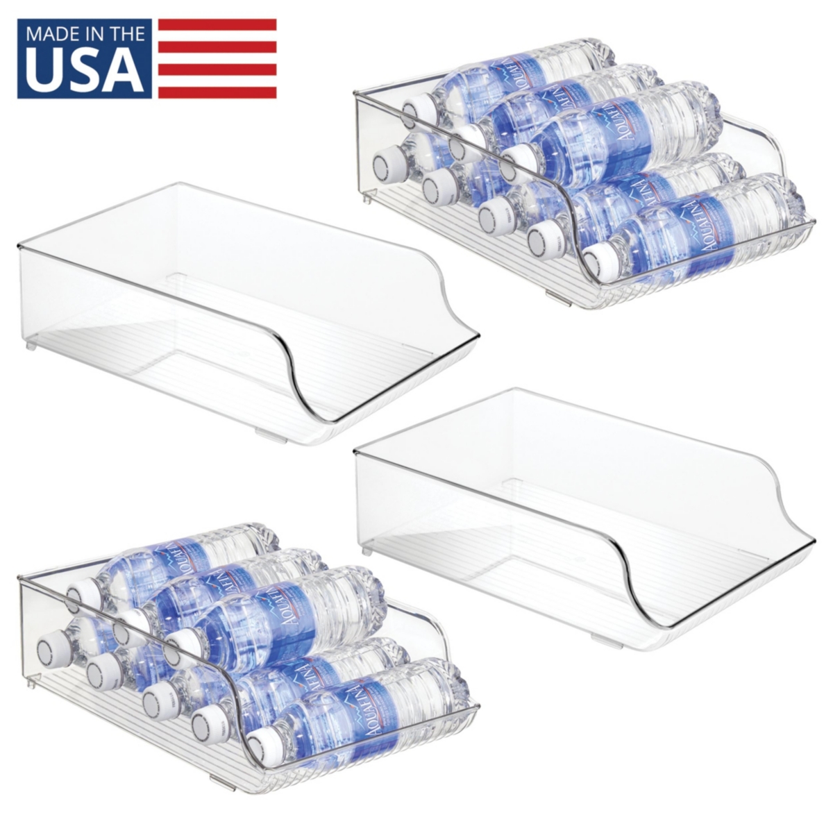 Click here for iDesign Water Bottle Organizer for Fridge - Set of... prices