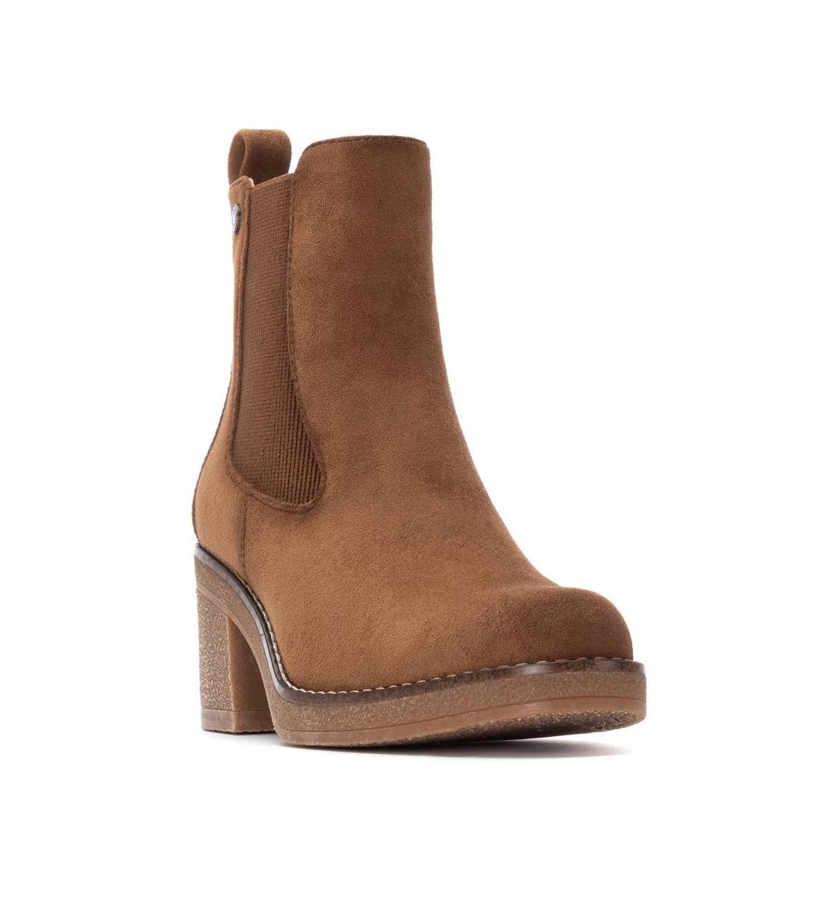 Click here for Xti Womens Chelsea Suede Booties Refresh Collectio... prices