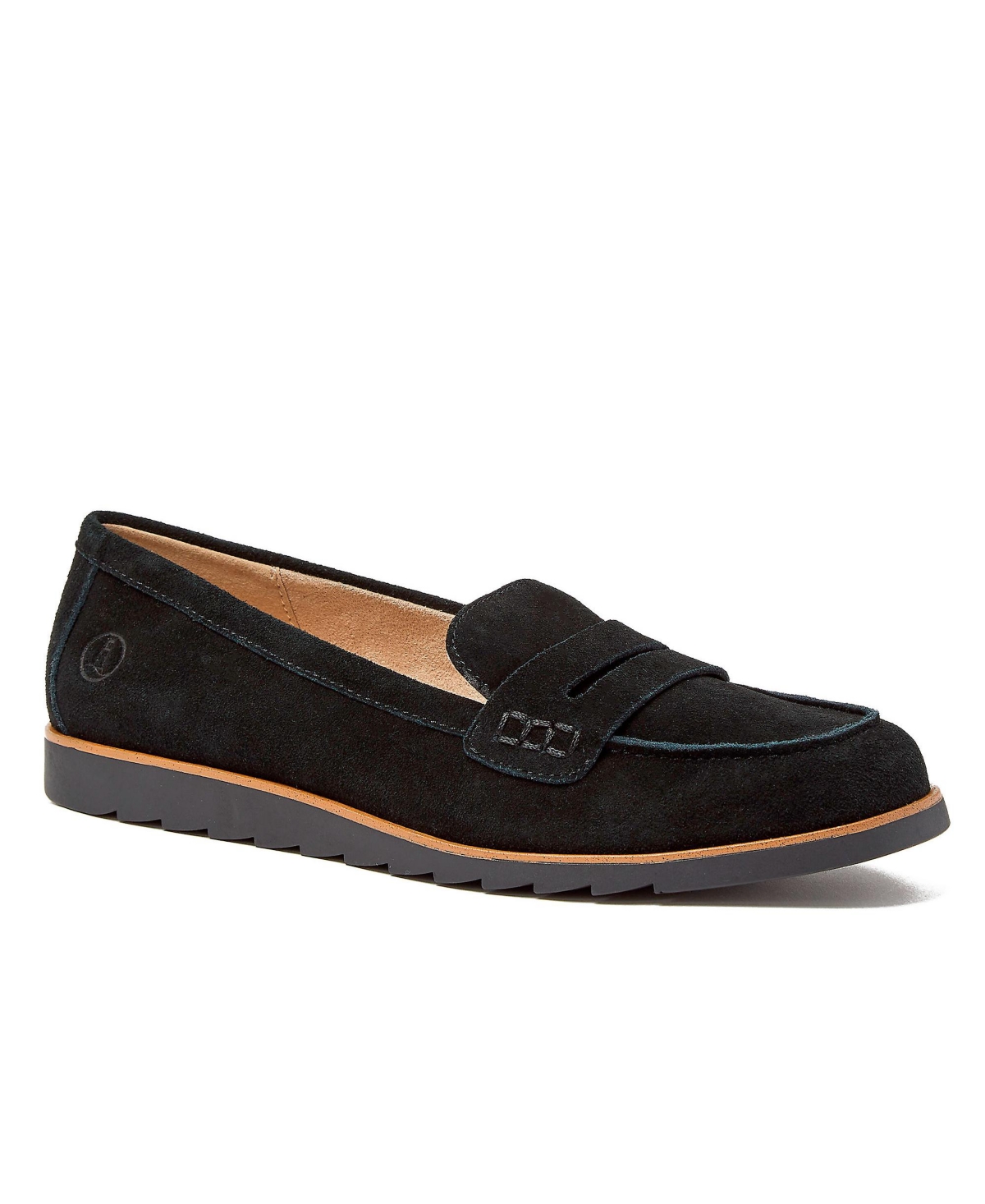 Click here for Lands End Womens Comfort Lug Sole Suede Loafers -... prices